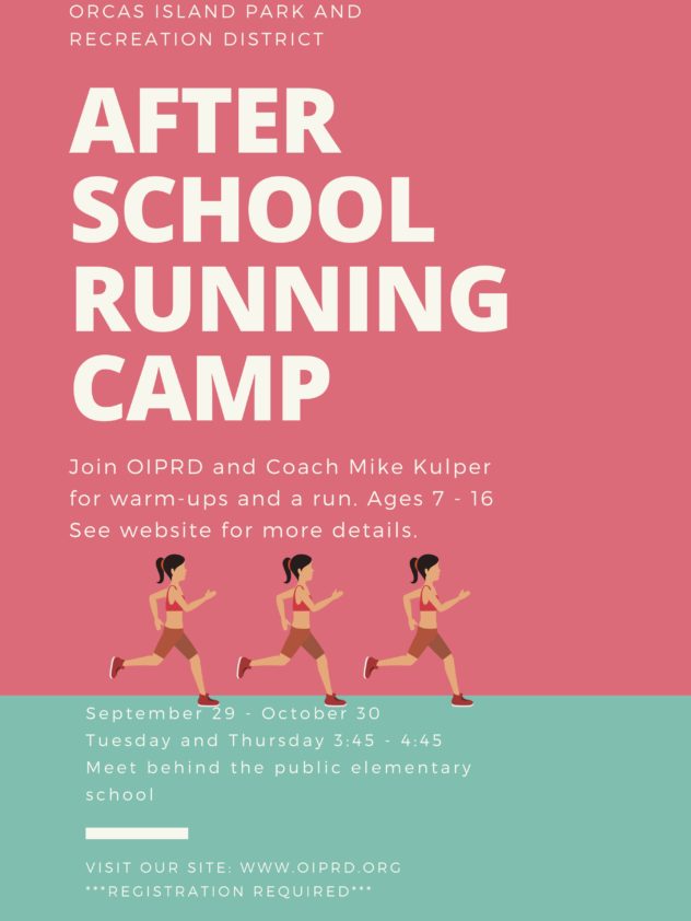 Running Camp Poster – Orcas Island Park and Recreation District